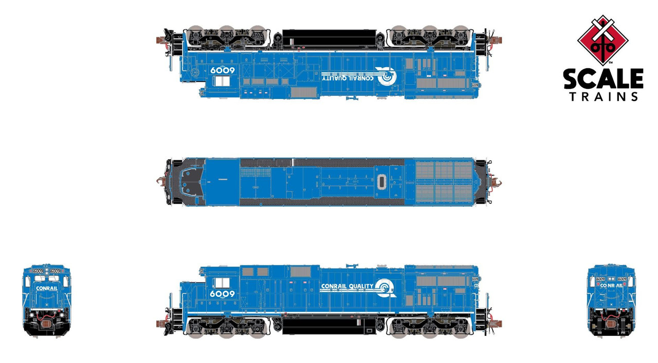 ScaleTrains Rivet Counter N SXT39185 DCC/ESU Loksound 5 Equipped GE C39-8 Locomotive Phase III ...