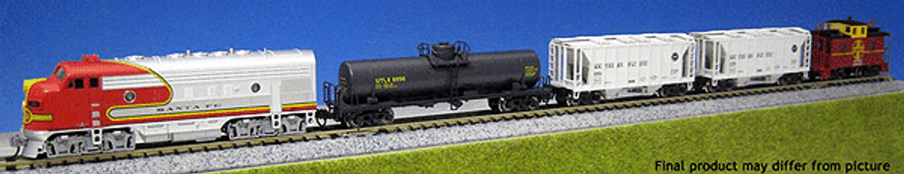 Kato N 106-6271 DCC Ready Diesel Freight Train-Only Set - ATSF