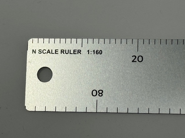Lombard Hobbies Exclusive LHE202401 Model Railroad HO/N Scale Ruler