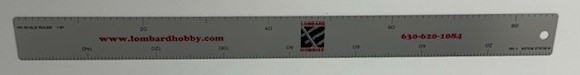 Lombard Hobbies Exclusive LHE202401 Model Railroad HO/N Scale Ruler