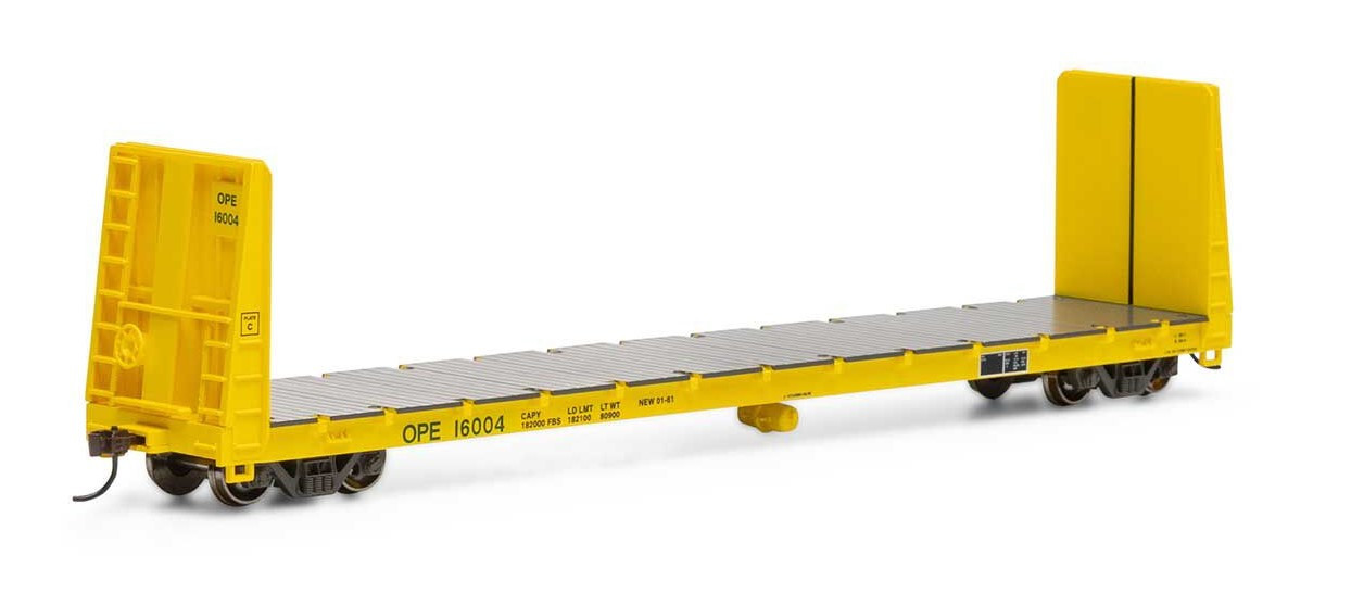 Athearn HO ATH17231 60' Bulkhead Flat Car OP&E #16004