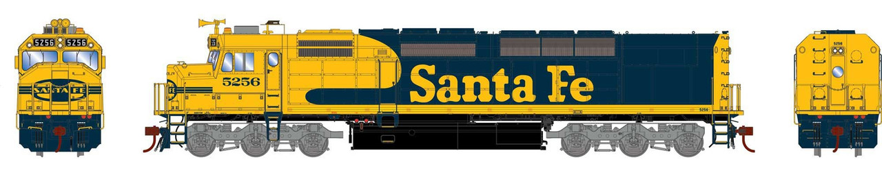 Athearn Genesis HO ATHG64123 DCC Ready SDP40F Locomotive Santa Fe ATSF ...