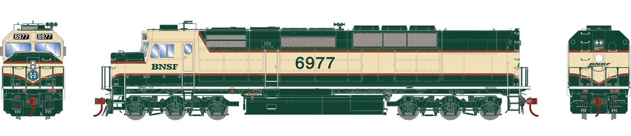 Athearn Genesis HO ATHG64127 DCC Ready SDP40F Locomotive BNSF #6977