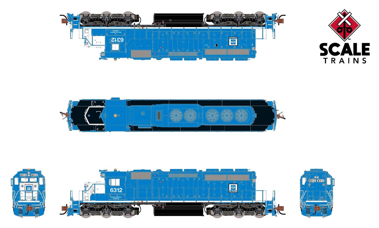 ScaleTrains Rivet Counter N SXT39405 DCC/ESU LokSound Equipped EMD SD40-2 Locomotive EMD Lease ...