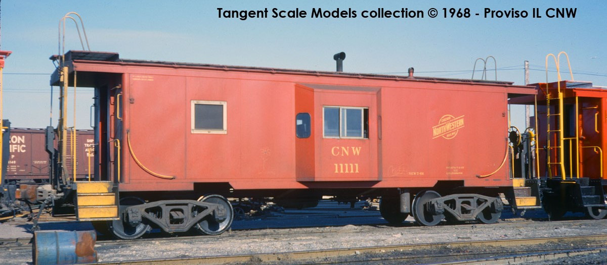 Tangent Scale Models HO 60520-01 ICC CNW Bay Window Caboose Chicago ...