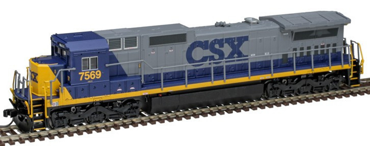 Atlas Master Silver Series N 40005654 DCC Ready GE Dash 8-40C Locomotive w/ Front D/L CSX #7586