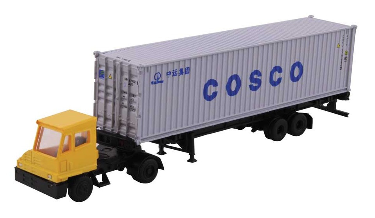 Kato N 31-621 Yard Tractor w/40' Corrugated Cosco Container and Chassis