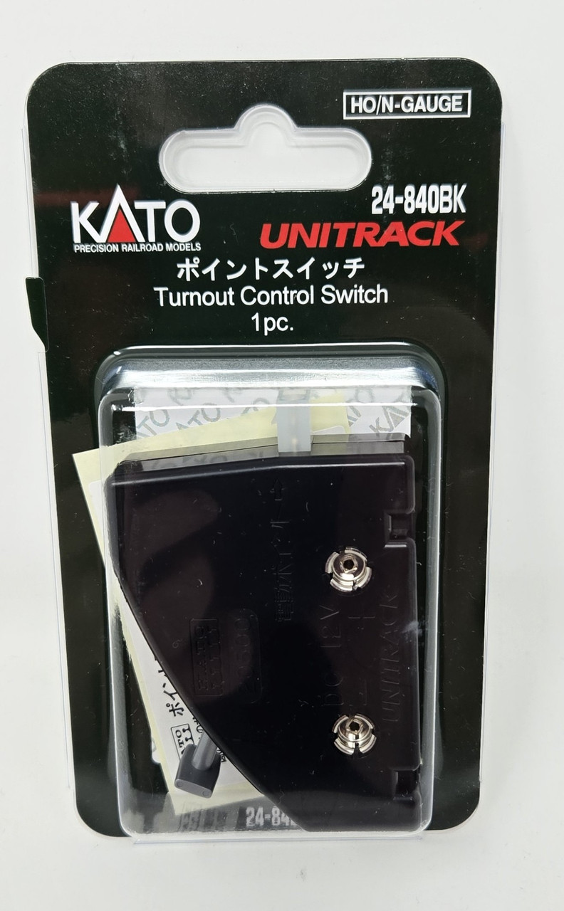 Kato N/HO Unitrack 24-840BK Turnout Control Switch Black - 1 piece