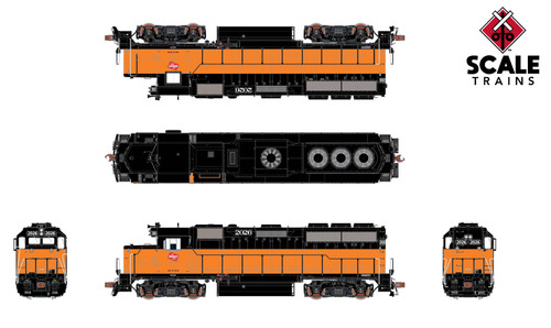 ScaleTrains Rivet Counter HO SXT40199 DCC/ESU Loksound 5 Equipped EMD GP40 Phase Ia3 Milwaukee ...