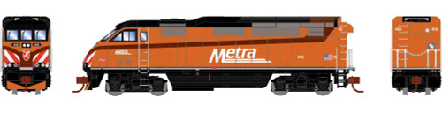 Athearn N ATH15401 DCC/Tsunami2 Sound Equipped EMD F59PHI Locomotive Metra METX #405