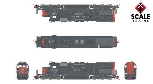 ScaleTrains Rivet Counter N SXT41029 DCC Ready EMD SD40T-2 Southern Pacific 'Distressed Roman ...