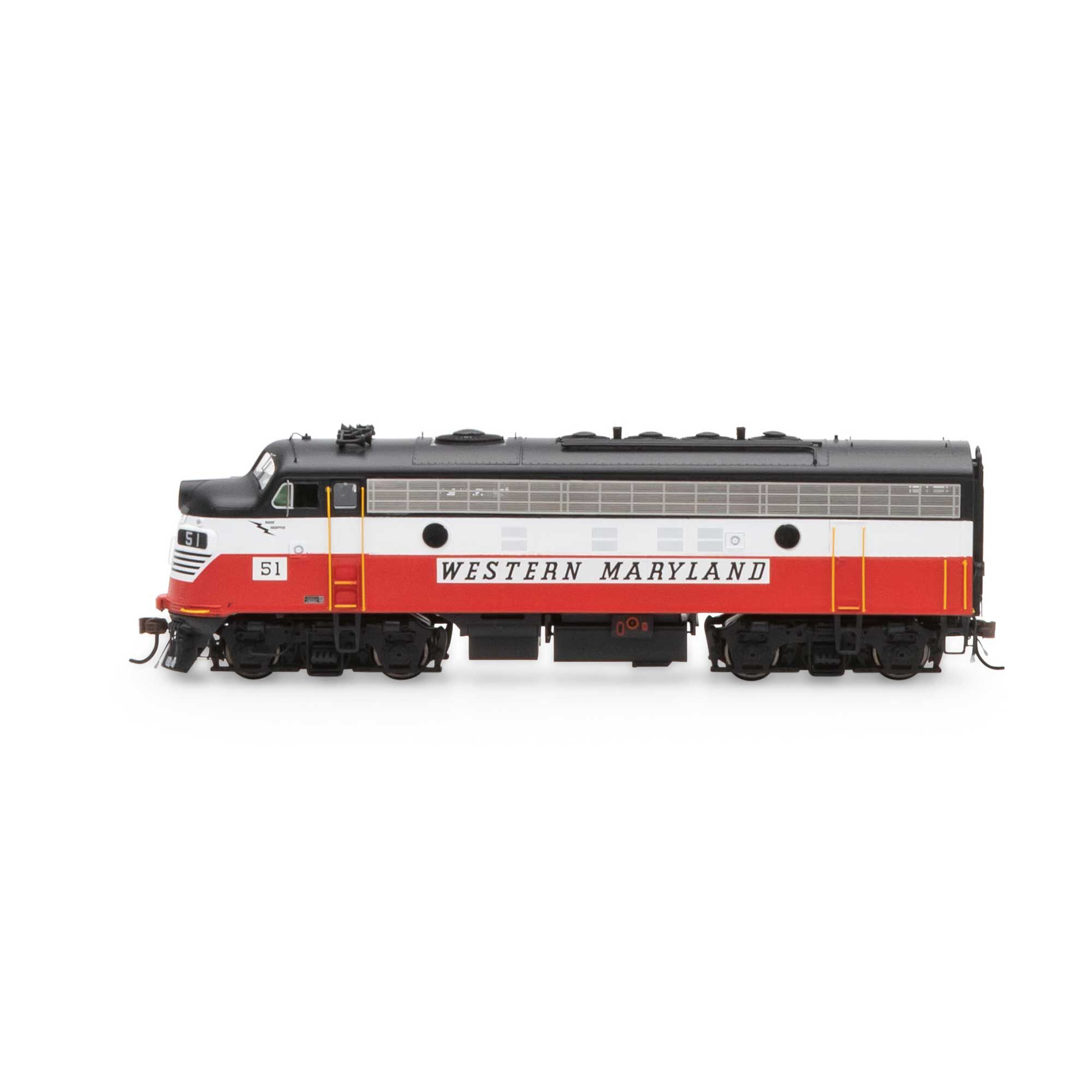Athearn Genesis HO ATHG19352 DCC Ready EMD F3A Western Maryland WM #51