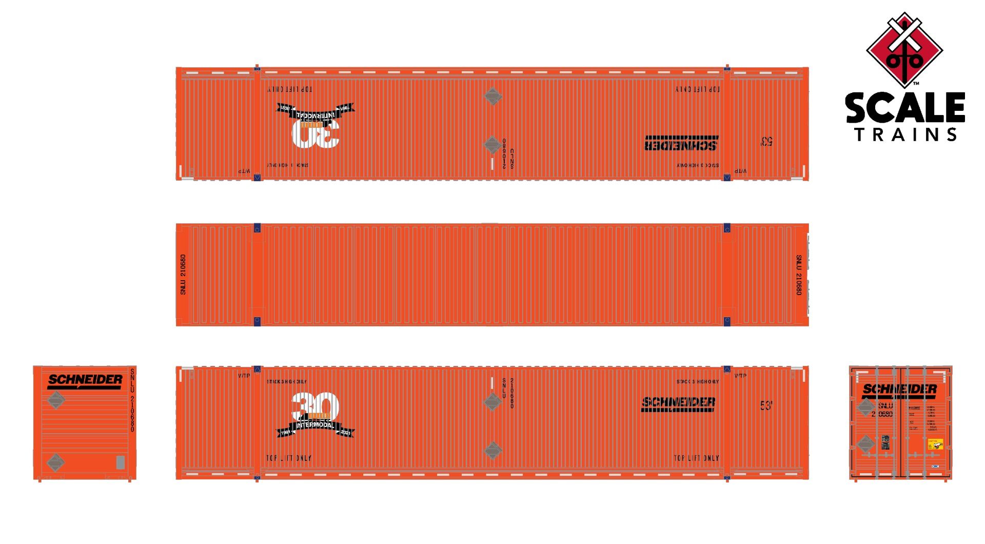 ScaleTrains Operator N SXT11649 CIMC 53' Corrugated Dry Container ...