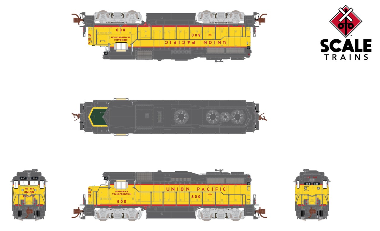 ScaleTrains Rivet Counter N SXT39995 DCC/ESU LokSound 5 Equipped EMD GP30 Locomotive Union ...