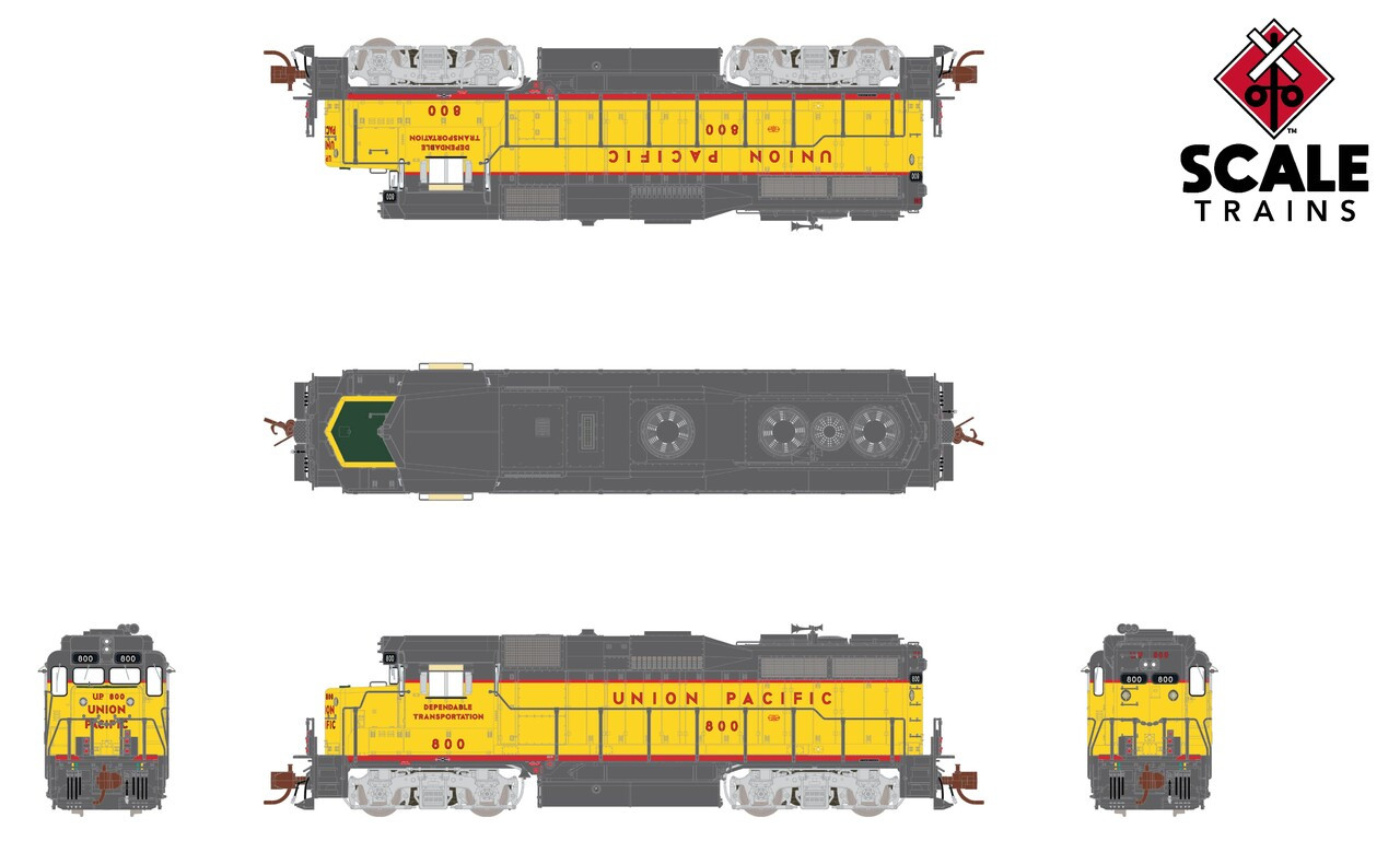 ScaleTrains Rivet Counter N SXT39996 DCC Ready EMD GP30 Locomotive Union Pacific "Dependable ...