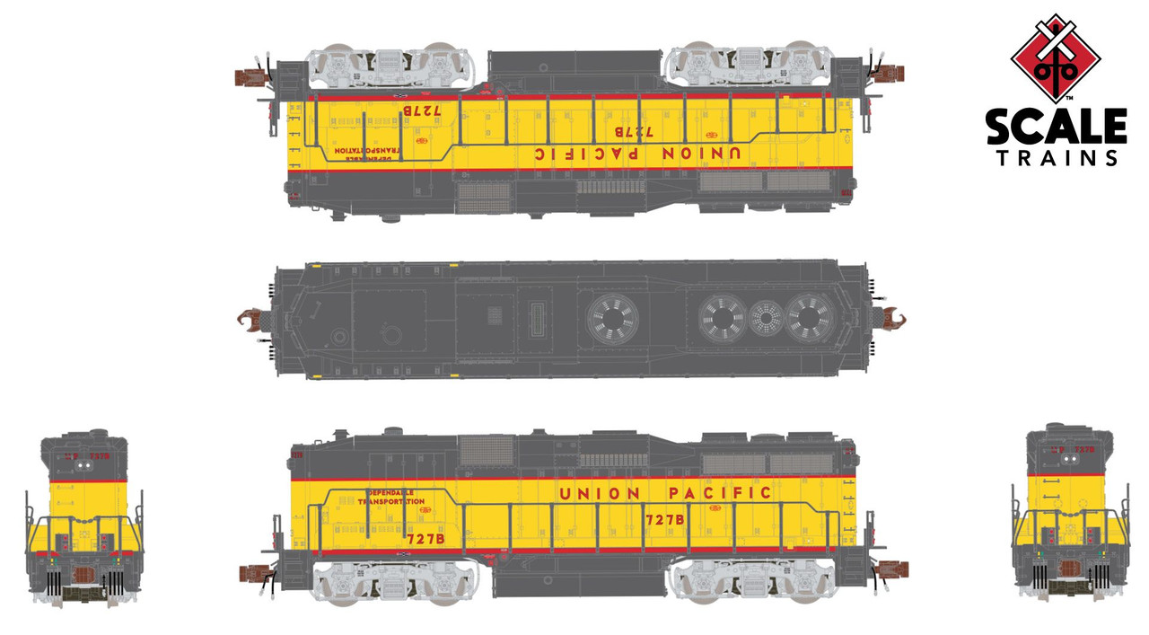 ScaleTrains Rivet Counter N SXT40012 DCC Ready EMD GP30B Passenger Locomotive Union Pacific ...