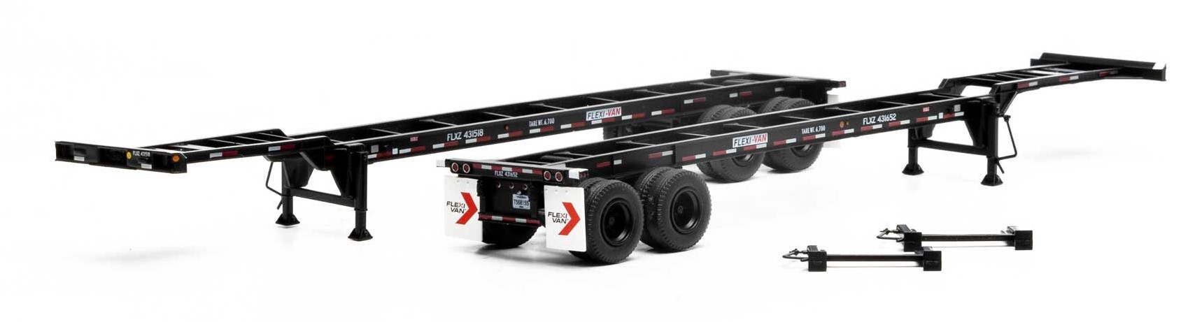 Athearn HO ATH14289 40' Container Chassis FLXZ #1 2-Pack