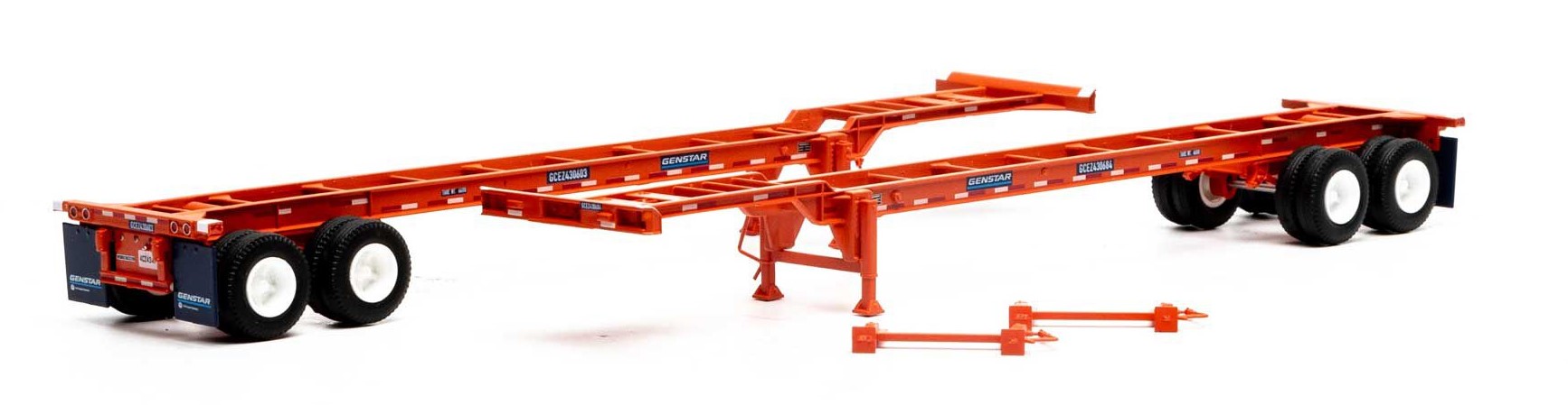 Athearn HO ATH14298 40' Container Chassis GCEX #1 2-Pack