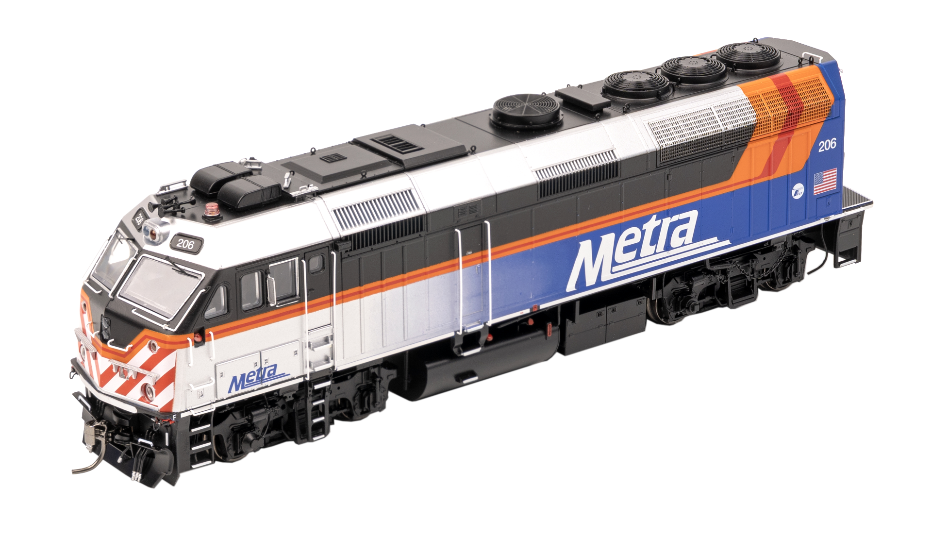Rapido Trains Inc HO 83206 DCC Ready EMD F40PHM-2 'Winnebago' Locomotive Metra 'Fade Scheme' #189