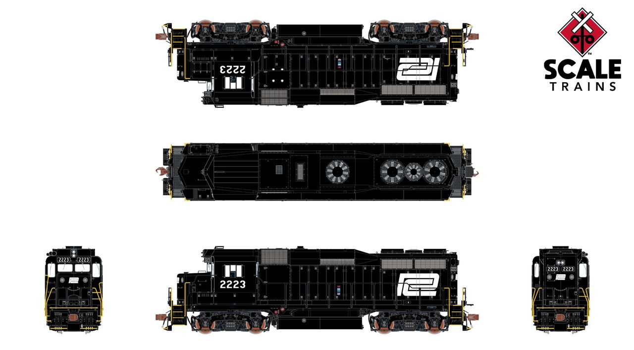 ScaleTrains Rivet Counter HO SXT40973 DCC/ESU Loksound 5 Equipped EMD GP30 Phase Ie Locomotive ...