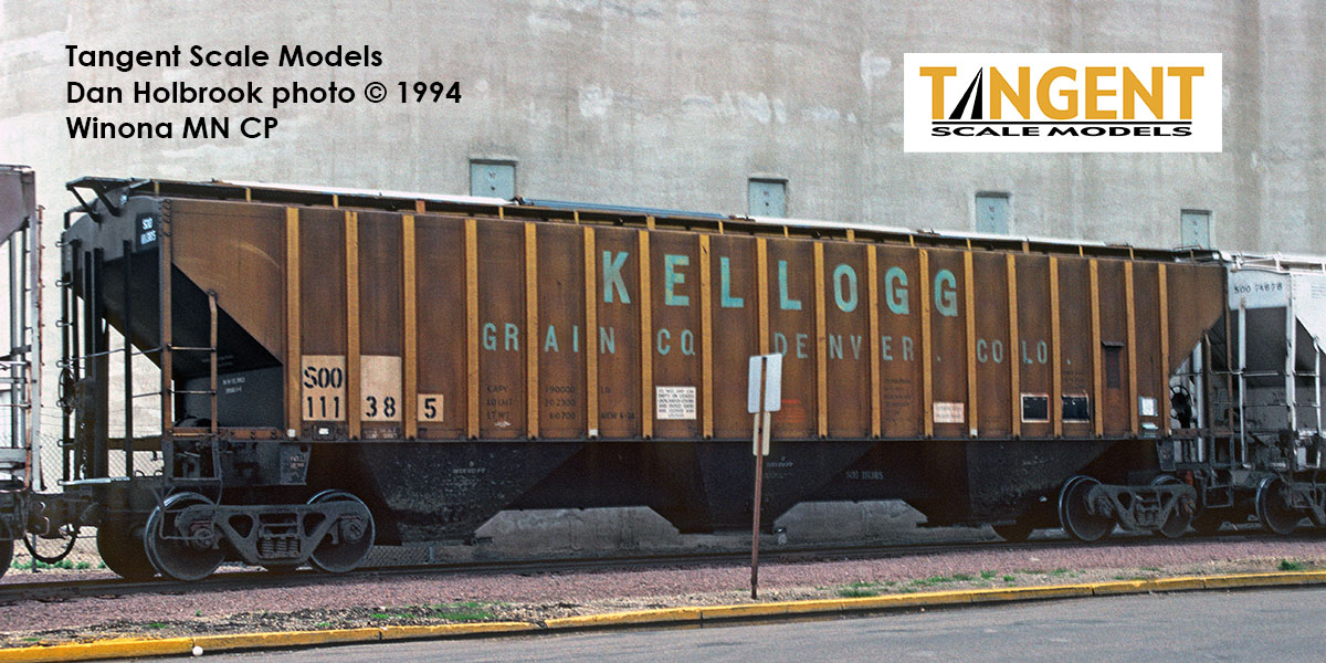 Tangent Scale Models HO 20082-01 PS4750 Covered Hopper Soo Line ...