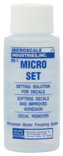 Microscale Inc MI-1 Micro Set Decal Setting Solution - 1 oz. Bottle