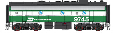 Intermountain N 69748-01 DCC Ready EMD F7B Locomotive Burlington Northern 'Hockey Stick' BN #9745