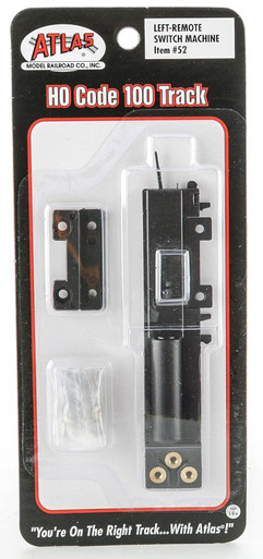 Atlas HO 52 Code 100 Black Ties Snap-Switch Turnout Remote Control ...