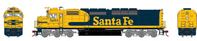 Athearn Genesis HO ATHG64122 DCC Ready SDP40F Locomotive Santa Fe ATSF ...