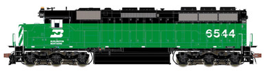 ScaleTrains Rivet Counter HO SXT39757 DCC/ESU Loksound 5 Equipped EMD SD45 Phase III Burlington ...