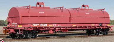 ScaleTrains Rivet Counter HO SXT40285 Thrall 2-Hood Coil Steel Car CHTT 'ex-CTRN Patched' CHTT ...