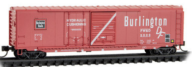 Micro Trains Line N 076 00 180 50' Standard Boxcar Burlington FW&D #5009