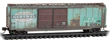 Micro Trains Line N 03444510 50' Rib-Side Single-Door Boxcar Weathered ...