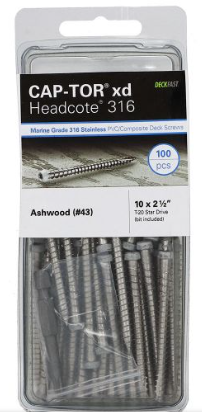 CapTor Head Coat Color Matched Screw