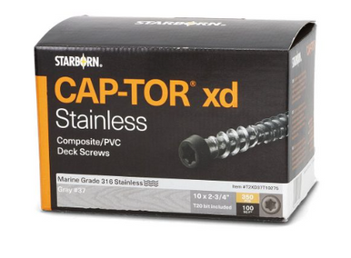 CapTor Head Coat Color Matched Screw 350 Pack