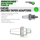 CAT40 JACOBS Taper Adaptor