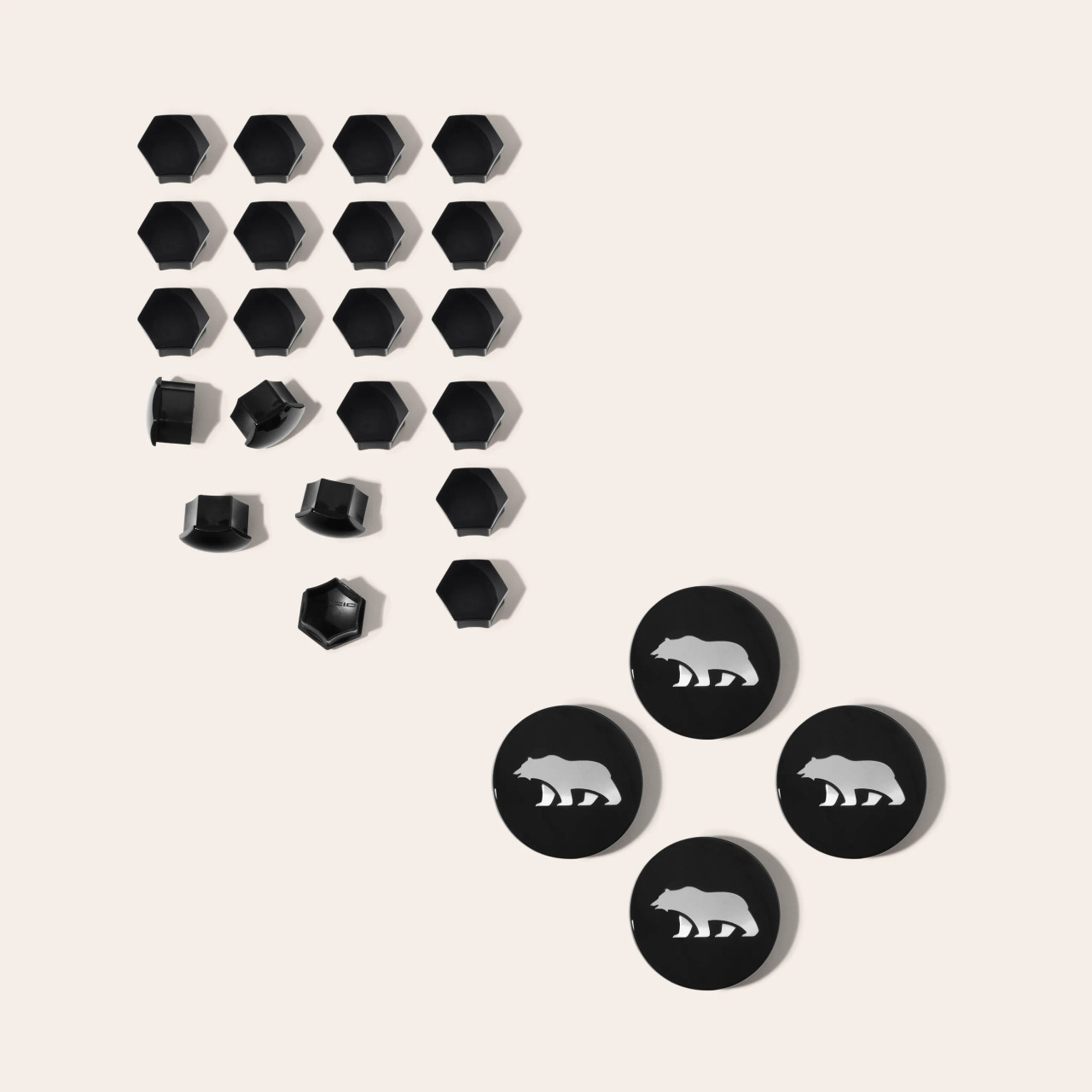 Lucid Bear Wheel Center Cap Kit
