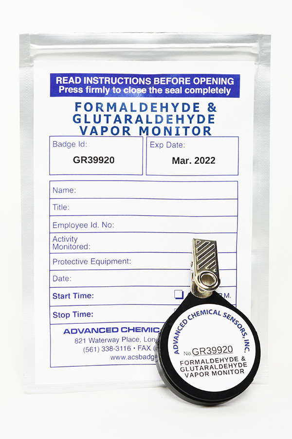 FORMALDEHYDE/GLUTARALDEHYDE VAPOR MONITOR - The Champion Company