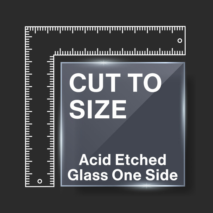 2mm Acid Etched Glass One Side Cut to Size - Mainline Mouldings