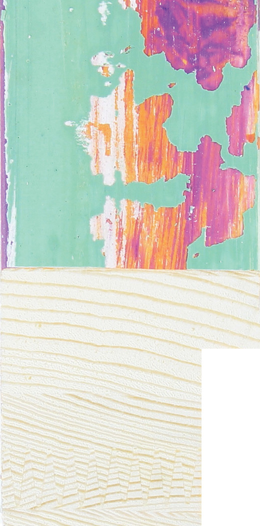 Art Attack 44mm Mint Paint Splatter Wood Moulding