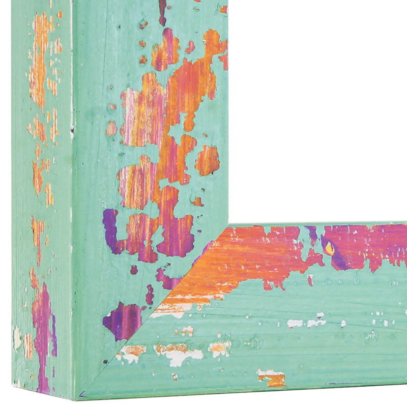 Art Attack 44mm Mint Paint Splatter Wood Moulding