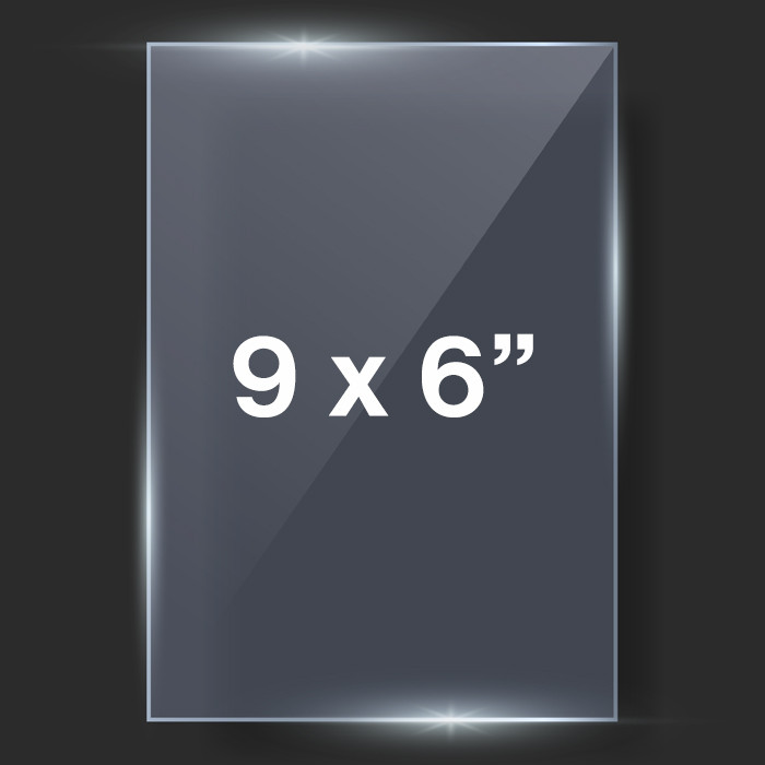 9x6" Clear Photo Frame Styrene