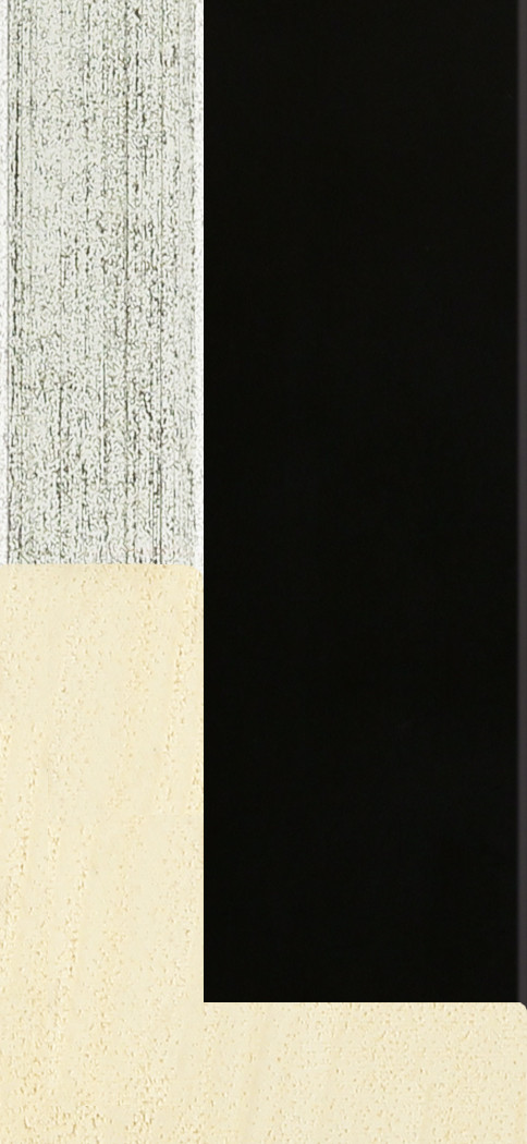 41x45mm Matt Black L Shape Canvas Frame Moulding - 15mm Edge | 017-4105