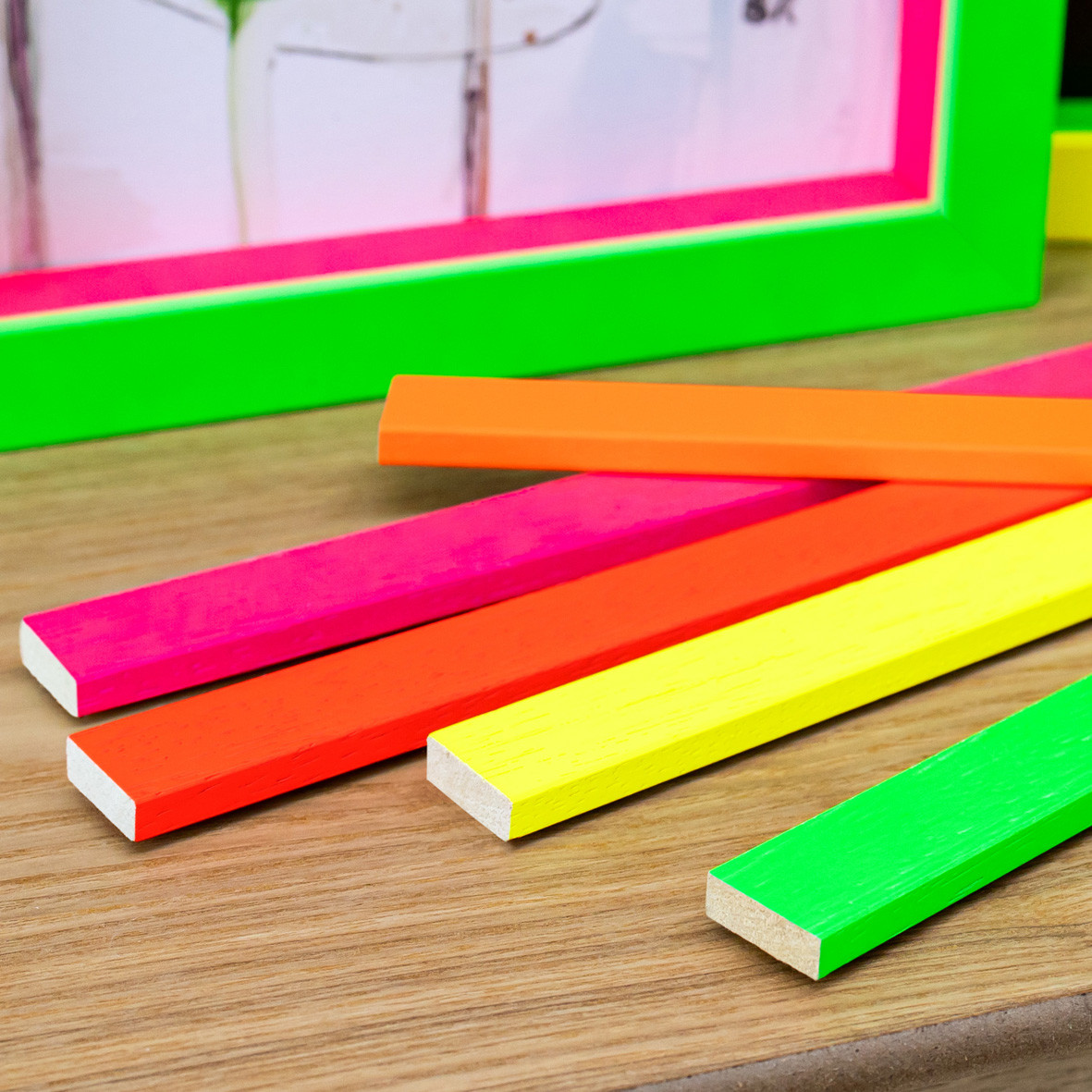 Buy Neon Red Woodgrain Spacer BASICS Online | Mainline Mouldings