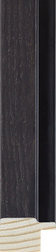 Chester 20mm Ebony Black Edge Wood Moulding - Mainline Mouldings