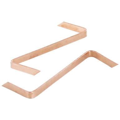 I00-0014 Z Clips Coppered 95 Qty 1000 - Mainline Mouldings Ltd