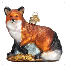 Red Fox Christmas Ornament