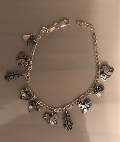 Sterling Silver Squirrel Bracelet