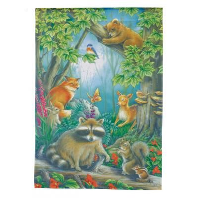 Raccoon and Friends Flag