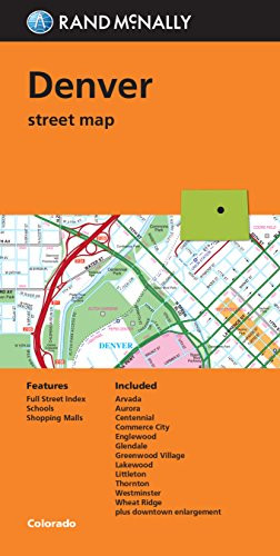 Folded Map: Denver Street Map - superdealbookstore